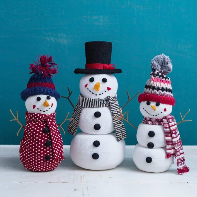 How to Create Delightful Fabric Snowmen for the Winter Season - Fabricerie