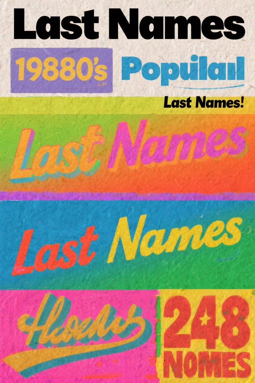 1980s Most Popular Last Names Uncovered! - Fabricerie