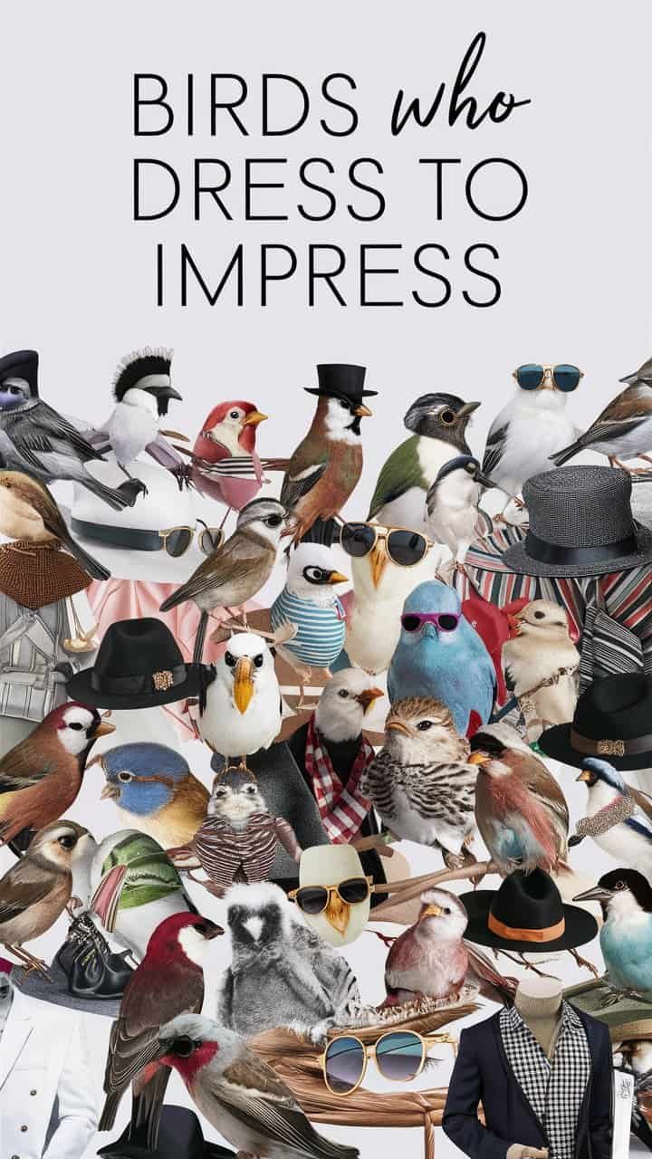 Feathered Fashionistas: Birds Who Dress to Impress - Fabricerie