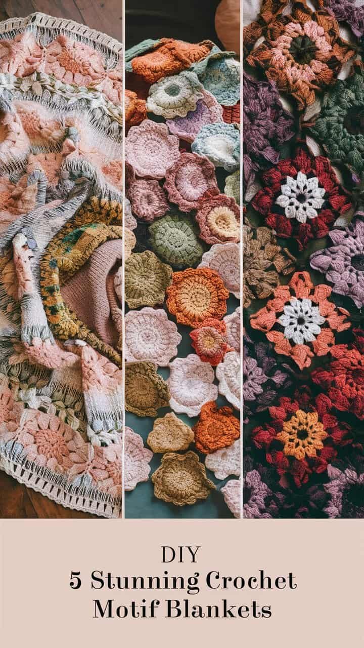 DIY 5 Stunning Crochet Motif Pattern Blankets: Wrap Yourself in ...