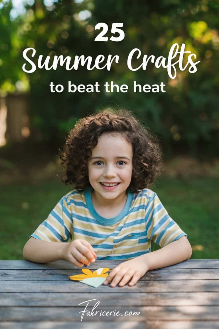 Summer Crafts to Beat the Heat (and Boredom!) - Fabricerie