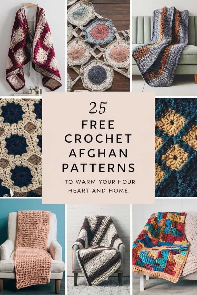 Free Crochet Afghan Patterns to Warm Your Heart and Home - Fabricerie