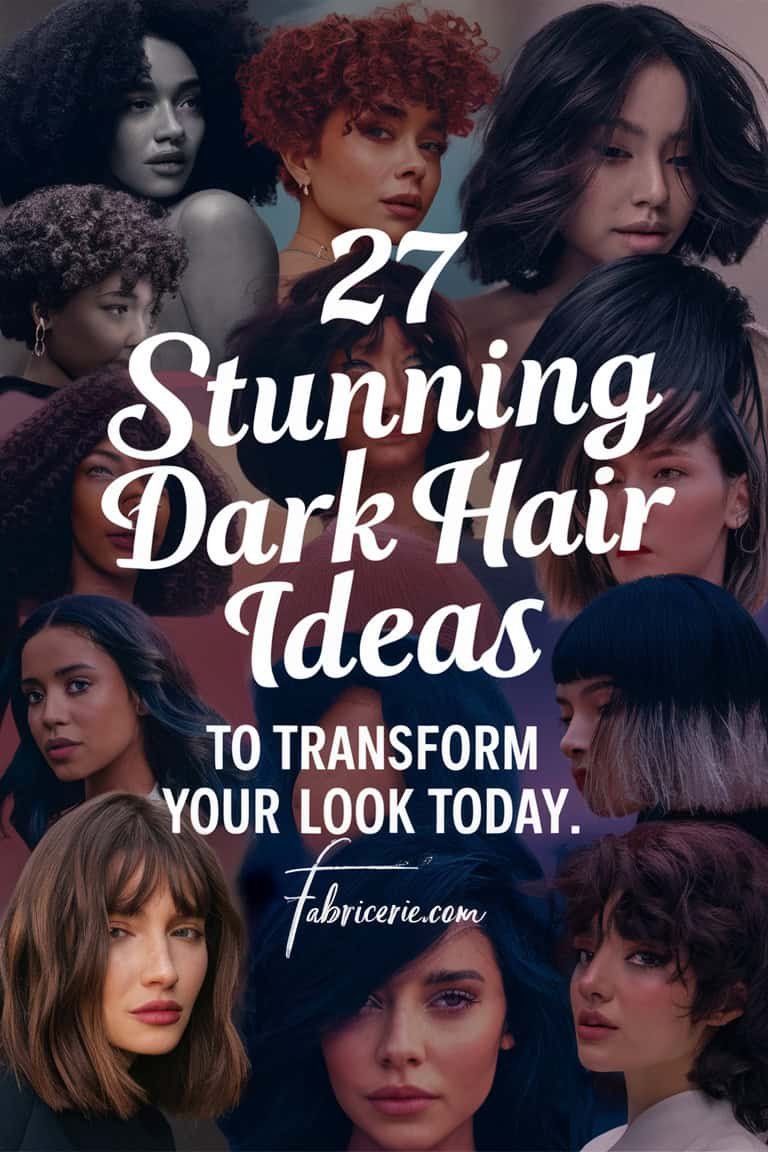 Stunning Dark Hair Ideas to Transform Your Look Today - Fabricerie