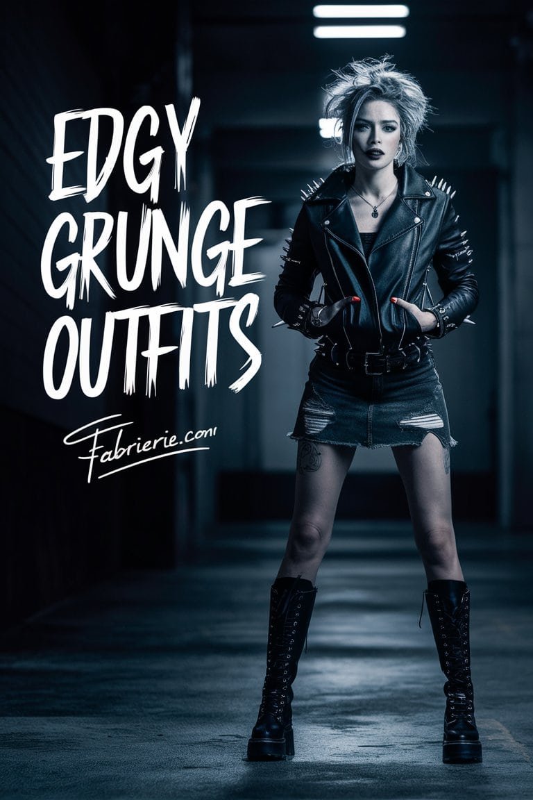 Edgy Grunge Outfits That'll Make You Feel Unstoppable - Fabricerie