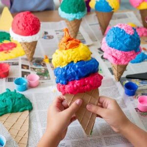 5 Scoops of Fun: Easy Ice Cream Crafts for Toddlers Little Artists ...