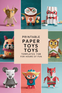 9 Printable Paper Toys Templates for Hours of Fun - Fabricerie