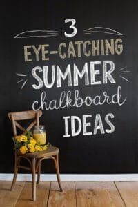 10 Summer Chalkboard Ideas to Make Your Home a Sunny Paradise - Fabricerie