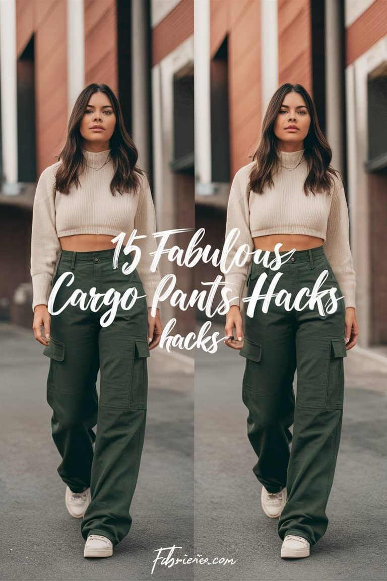 15 Fabulous Cargo Pants Hacks Every Woman Should Try Now - Fabricerie