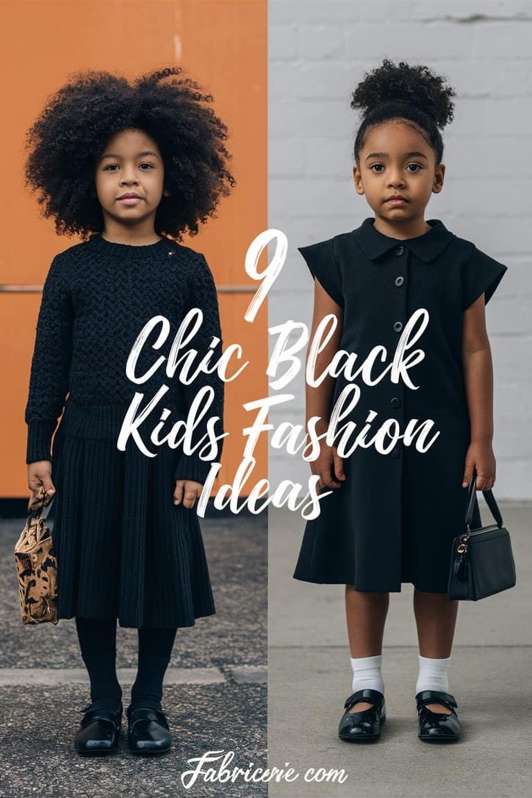 Chic Black Kids Fashion Ideas to Ignite Your Creativity - Fabricerie