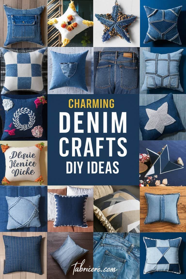 15 Charming Denim Crafts DIY Ideas to Spark Your Creativity - Fabricerie