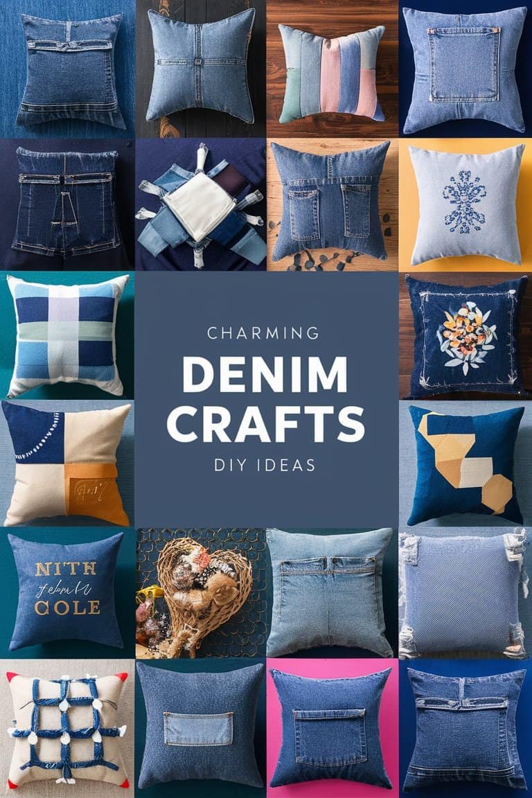 15 Charming Denim Crafts DIY Ideas to Spark Your Creativity - Fabricerie
