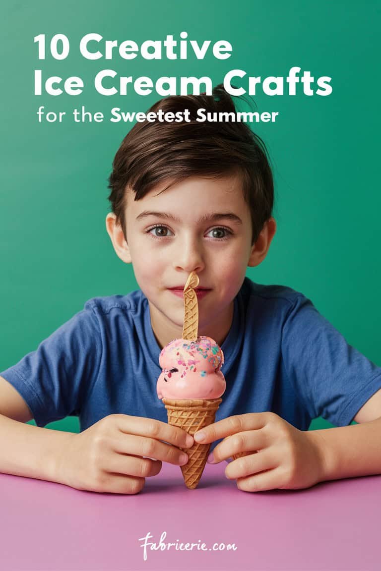 Cool & Creative Ice Cream Crafts for the Sweetest Summer - Fabricerie