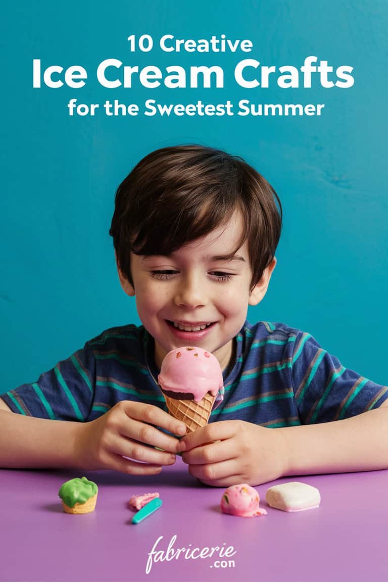Cool & Creative Ice Cream Crafts for the Sweetest Summer - Fabricerie