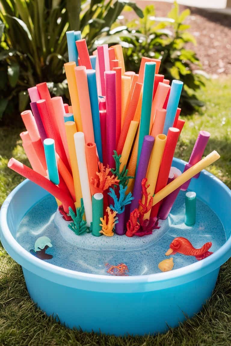 7 Whimsical Pool Noodle Coral Reef Ideas to Brighten Your Day - Fabricerie