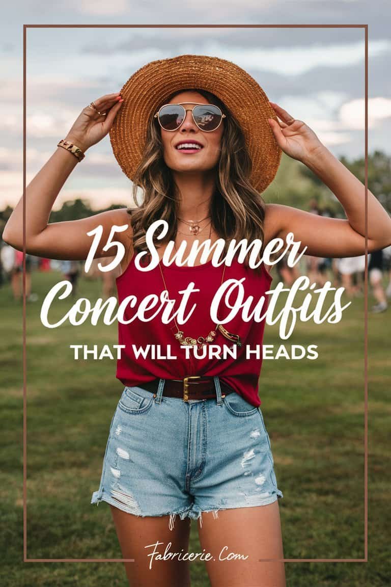 Summer Concert Outfits That'll Turn Heads - Fabricerie