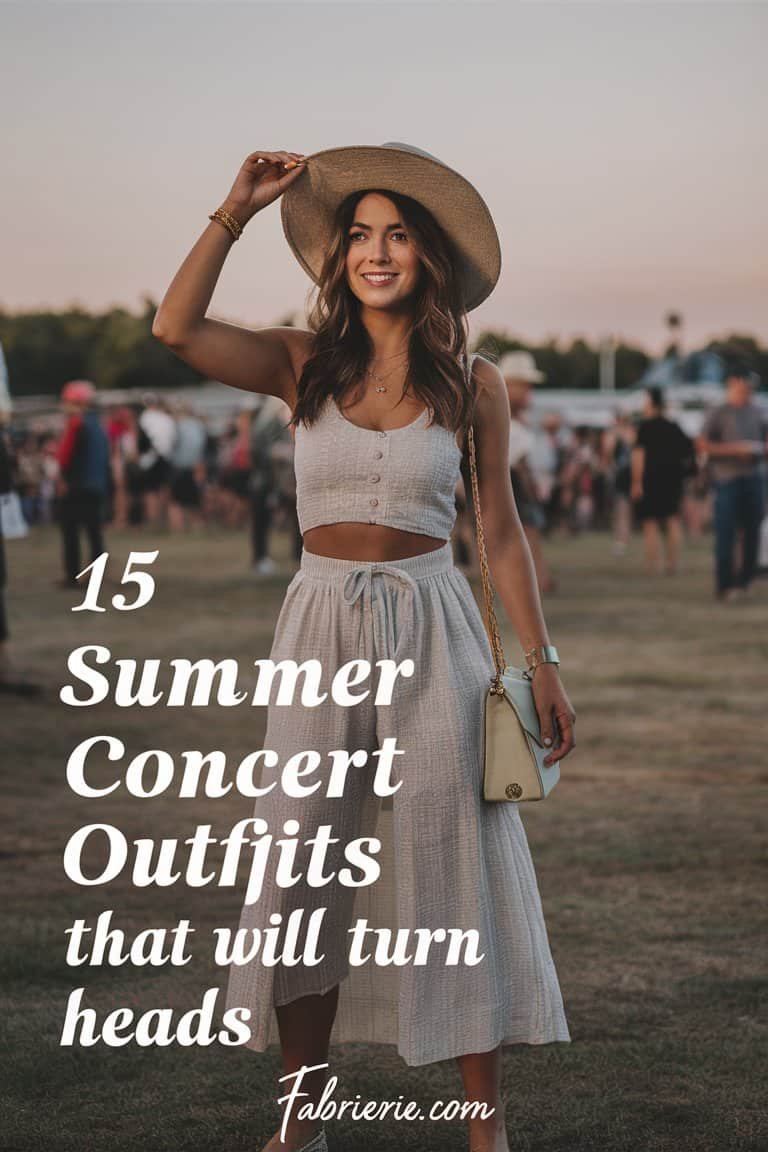 Summer Concert Outfits That'll Turn Heads - Fabricerie