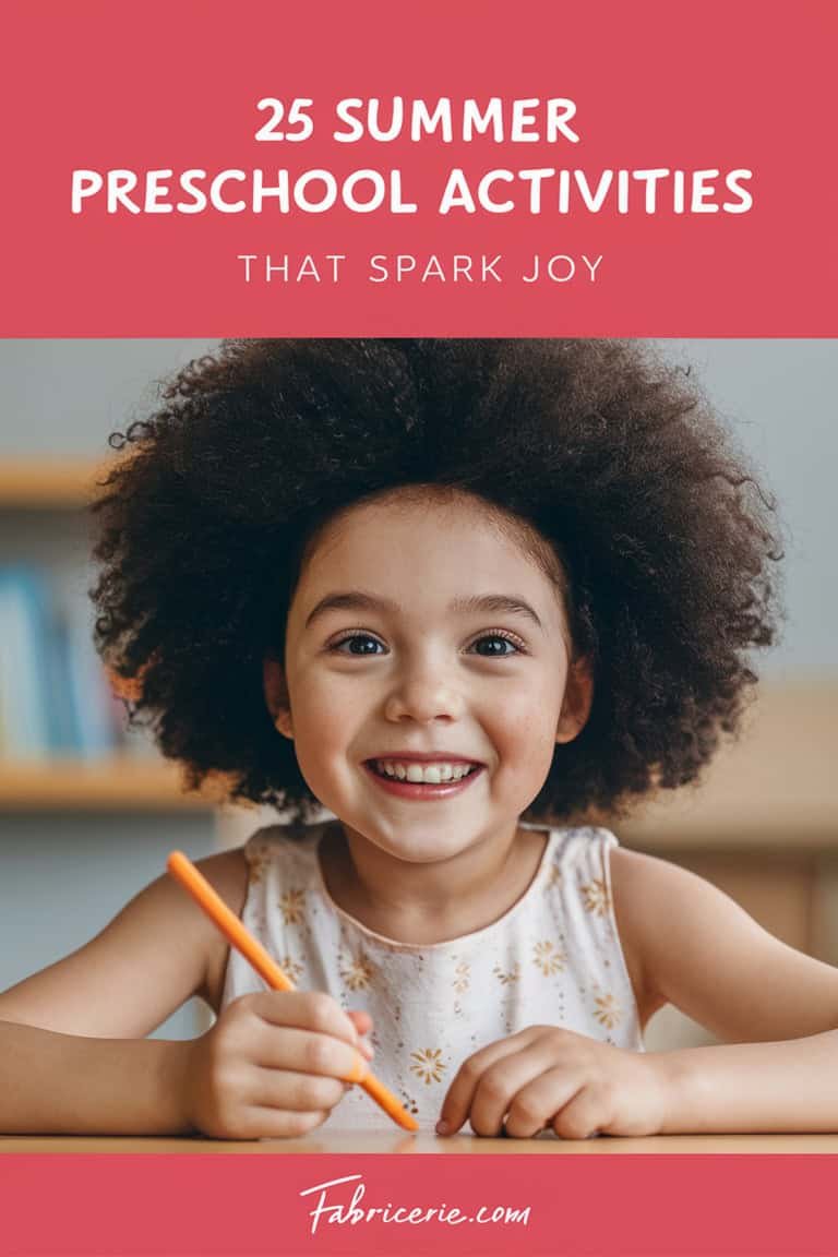 Summer Preschool Activities That Spark Joy and Learning - Fabricerie