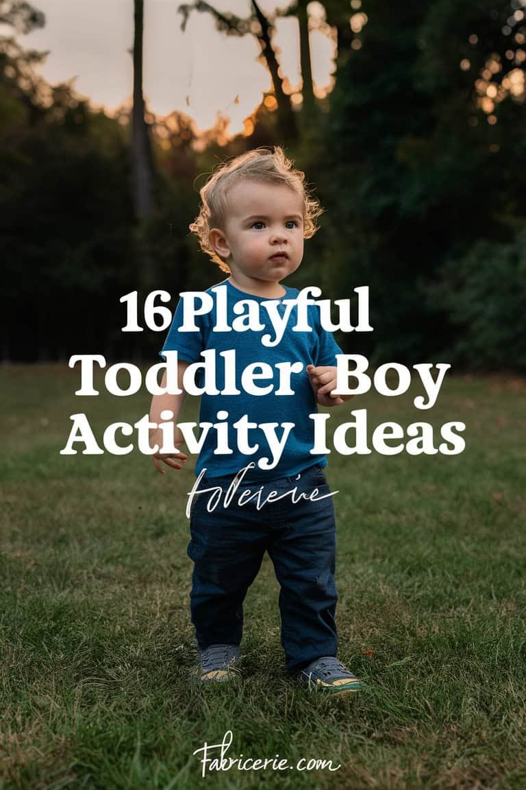 Playful Toddler Boy Activity Ideas to Melt Your Heart - Fabricerie