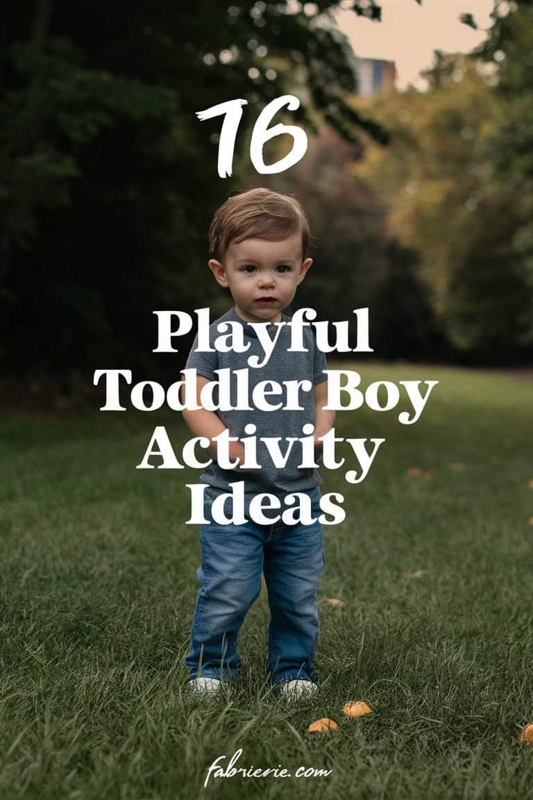 Playful Toddler Boy Activity Ideas to Melt Your Heart - Fabricerie