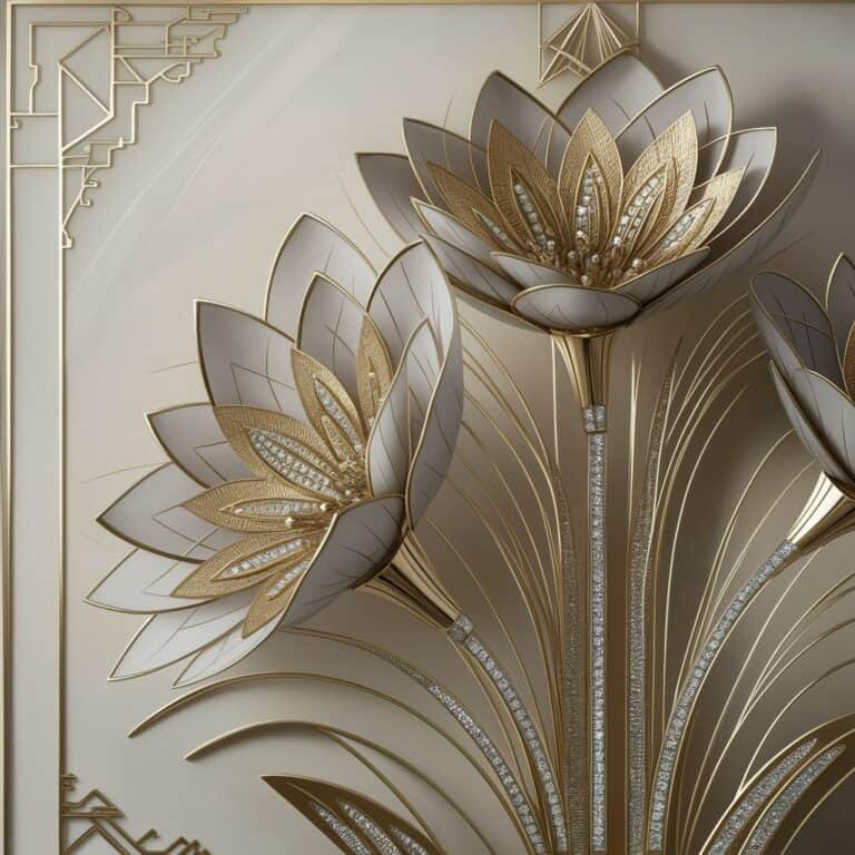 15 Stunning Art Deco Flowers to Bloom Your Style - Fabricerie