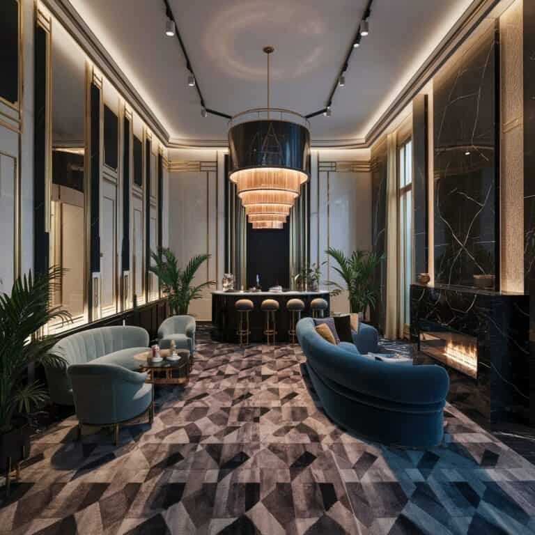 17 Art Deco Modern Ways to Revamp Your Living Space (List) - Fabricerie