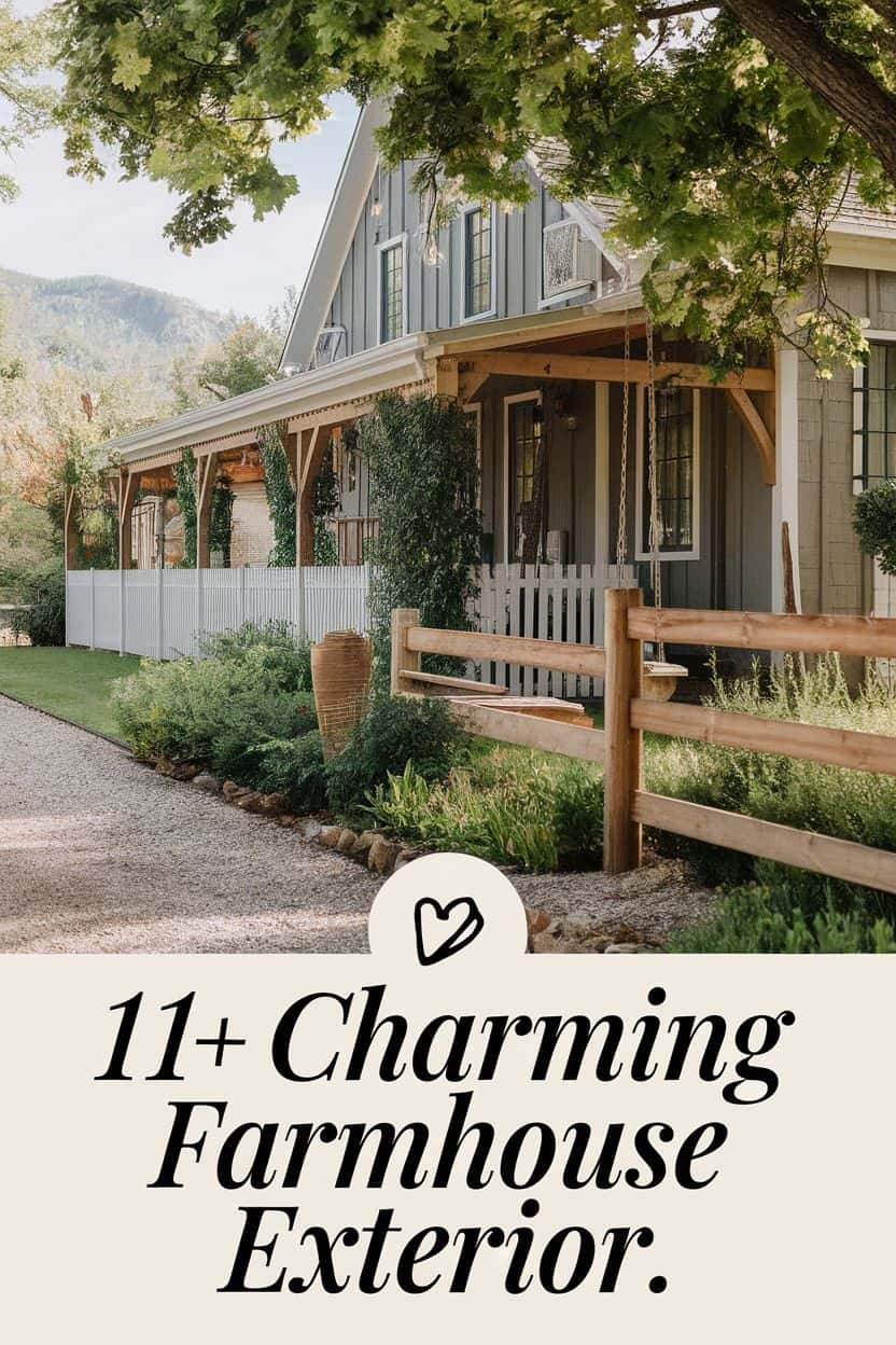 11+ Charming Farmhouse Exterior Ideas to Inspire Your Home (List ...