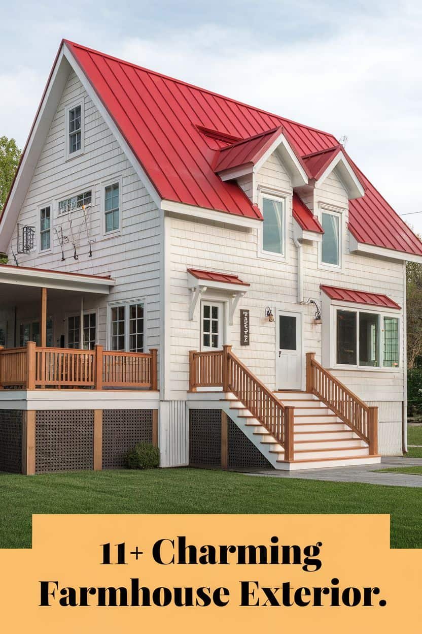 11+ Charming Farmhouse Exterior Ideas to Inspire Your Home (List ...