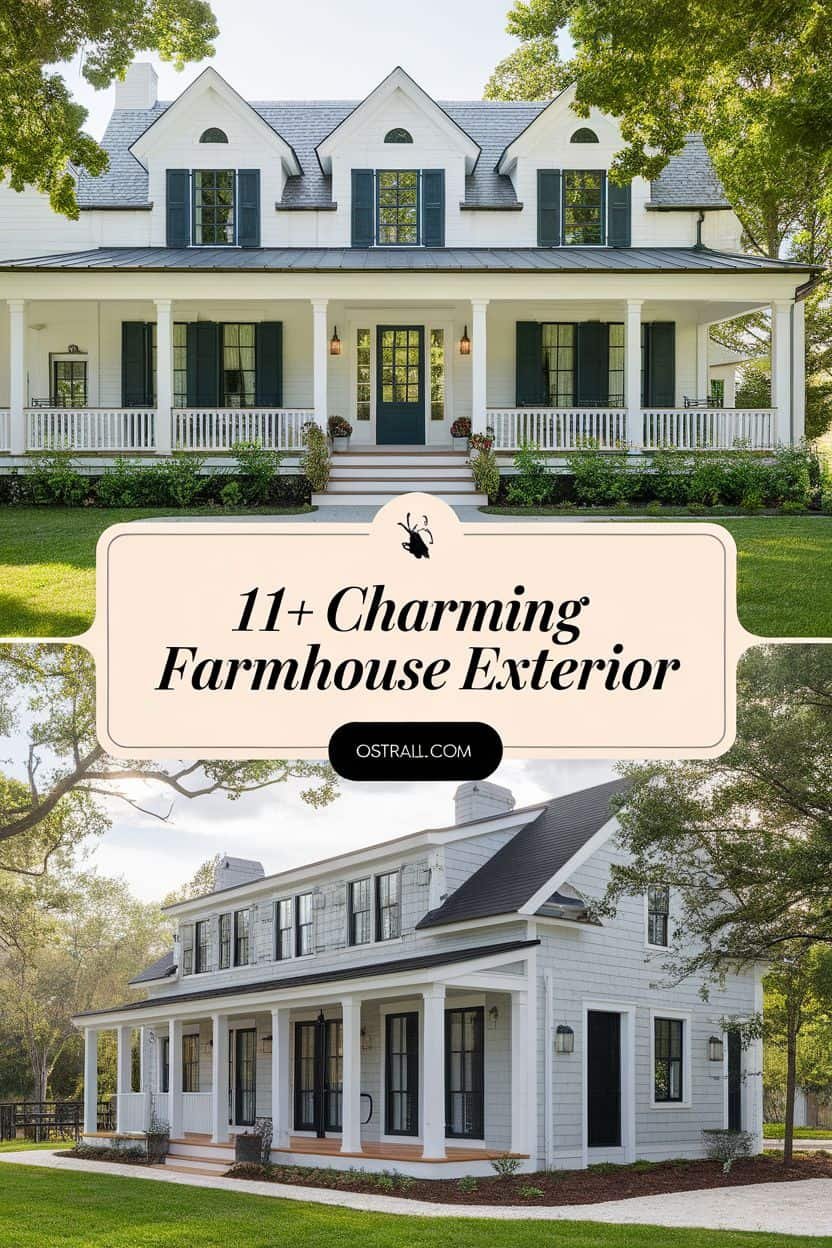 11+ Charming Farmhouse Exterior Ideas to Inspire Your Home (List ...