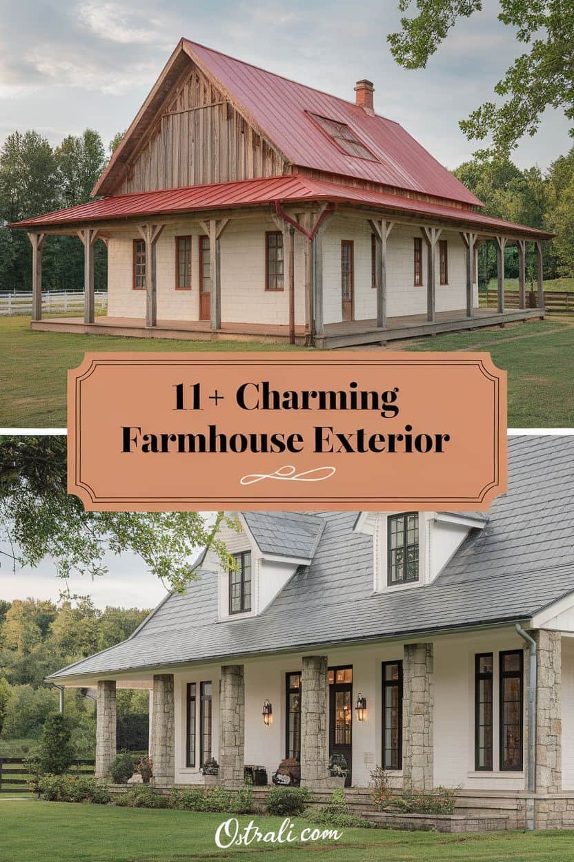11+ Charming Farmhouse Exterior Ideas to Inspire Your Home (List ...