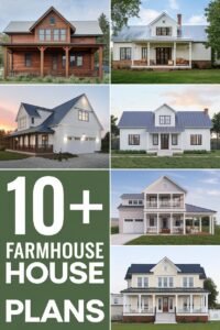 10 Farmhouse House Plans to Steal Your Heart (List) - Fabricerie