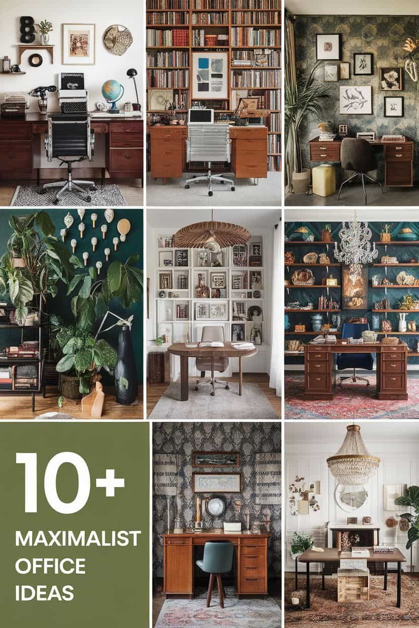 10+ Maximalist Office Ideas That'll Make You Queen Bee (List) - Fabricerie