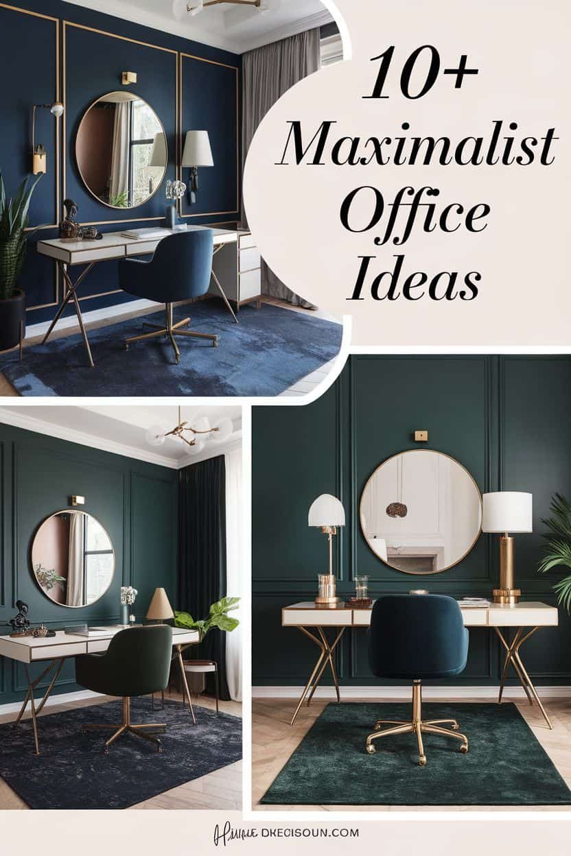 10+ Maximalist Office Ideas That'll Make You Queen Bee (List) - Fabricerie