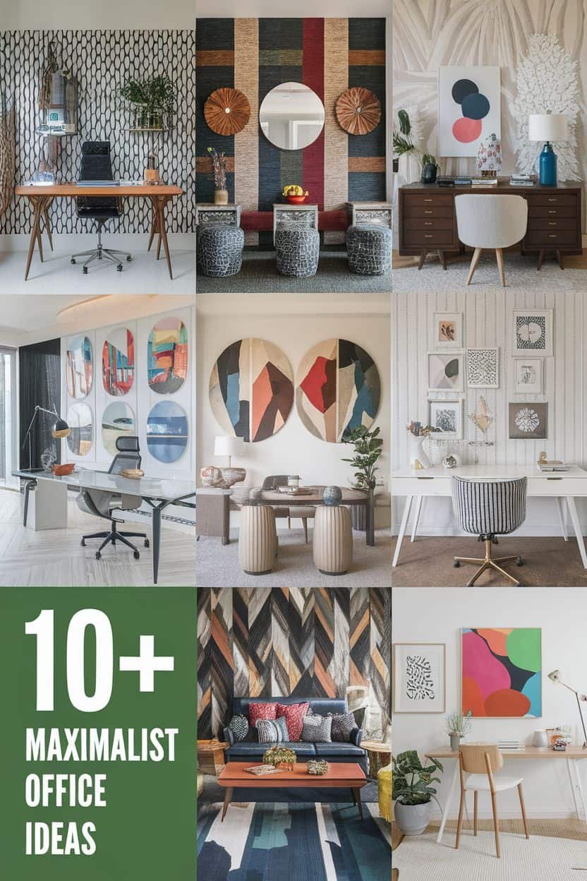10+ Maximalist Office Ideas That'll Make You Queen Bee (List) - Fabricerie