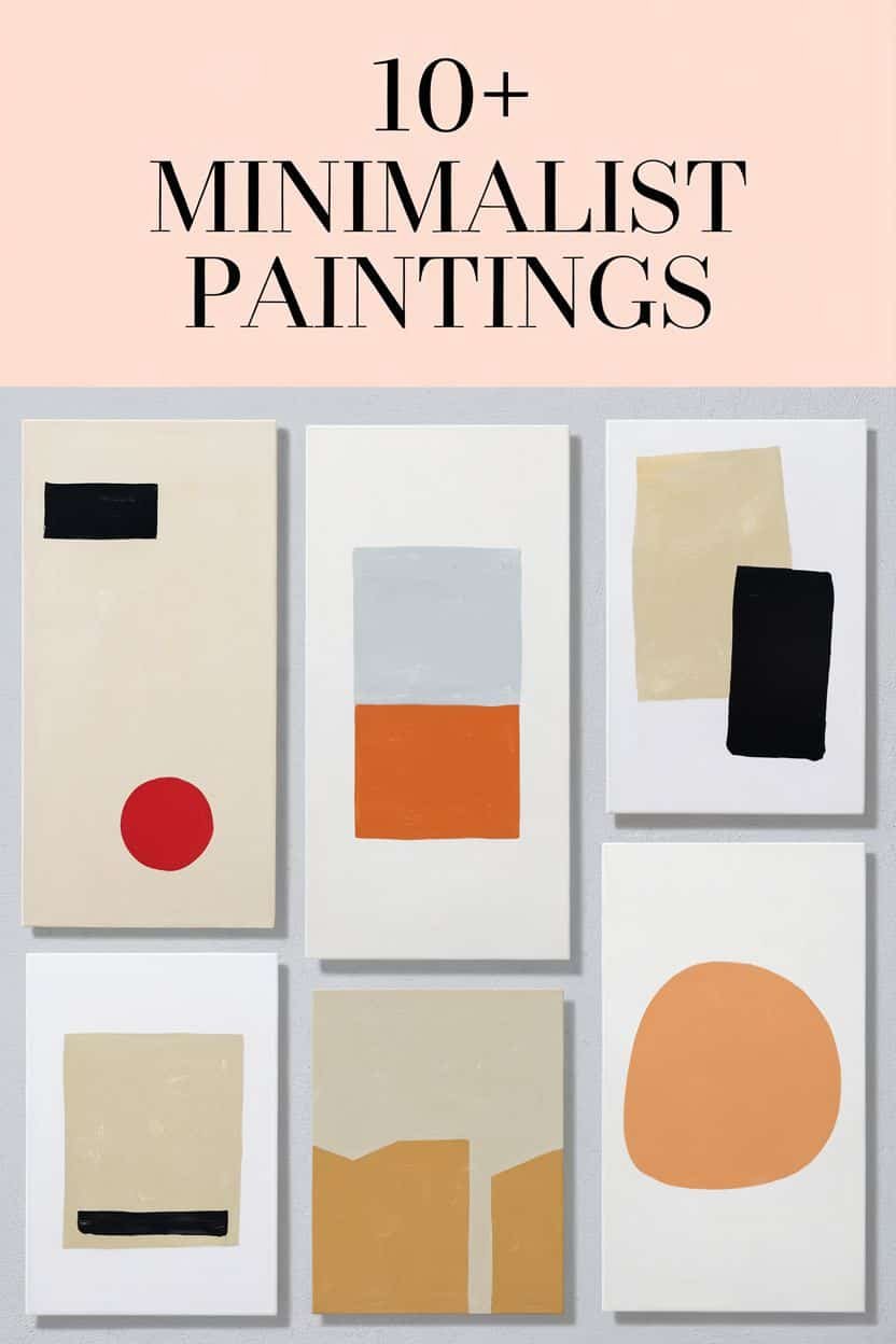 10 Minimalist Paintings That Will Transform Your Space (List) - Fabricerie