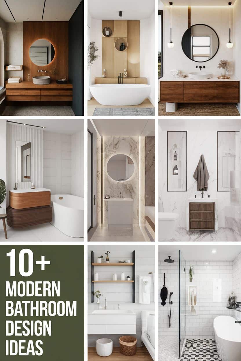 10+ Modern Bathroom Design Ideas to Transform Your Space (List) - Fabricerie