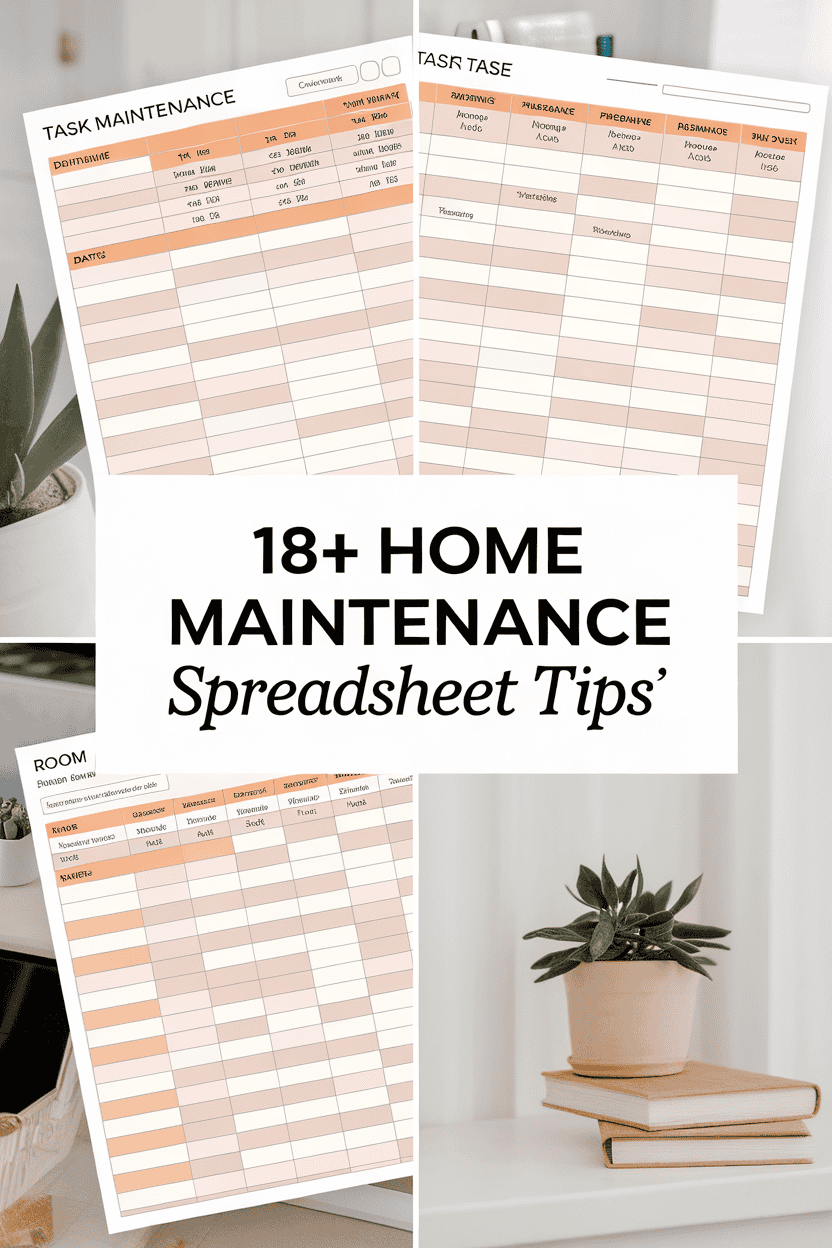 18+ Essential Home Maintenance Spreadsheet Tips for a Sparkling ...