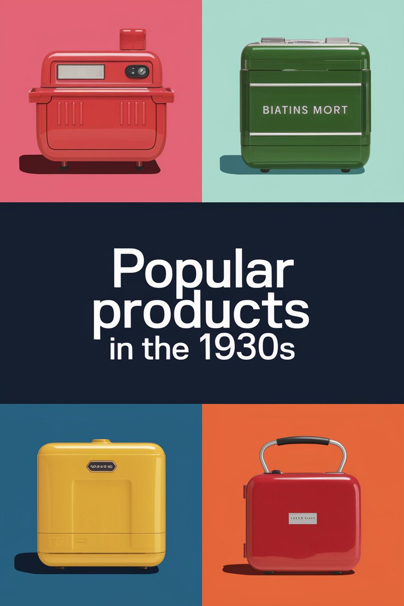 Popular Products in the 1930s: A Glimpse into the Golden Era - Fabricerie