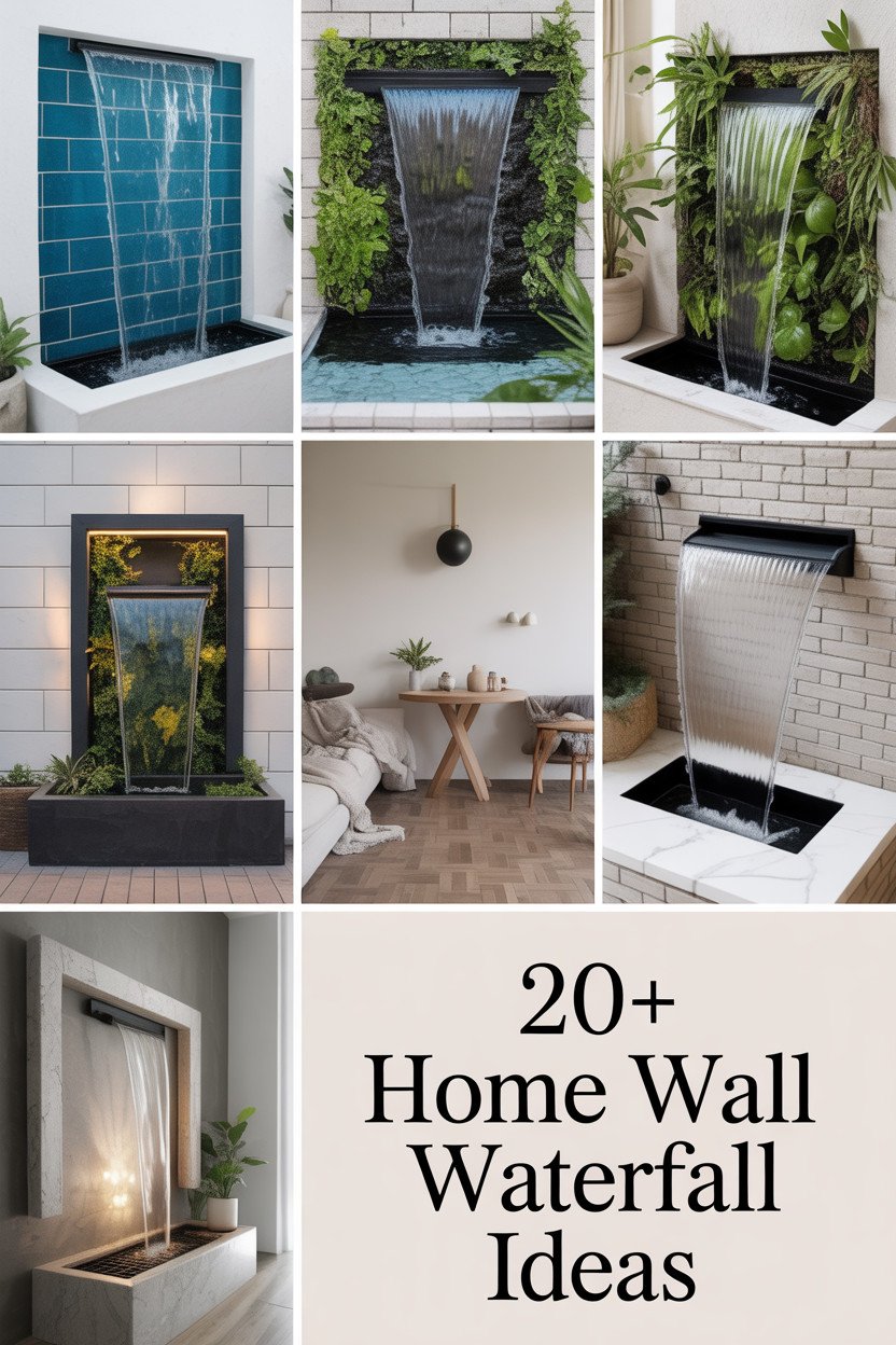 20+ Stunning Home Wall Waterfall Ideas to Transform Your Space into a ...