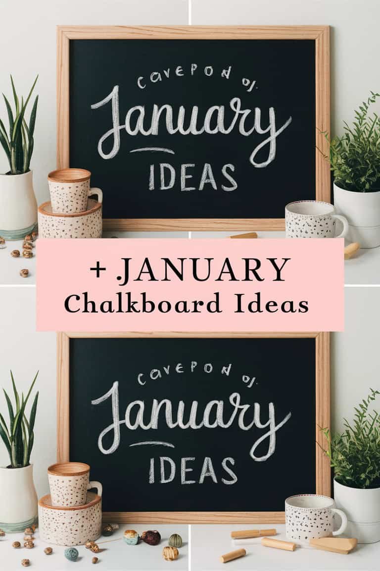 Inspiring January Chalkboard Ideas to Brighten Your Home This Month ...