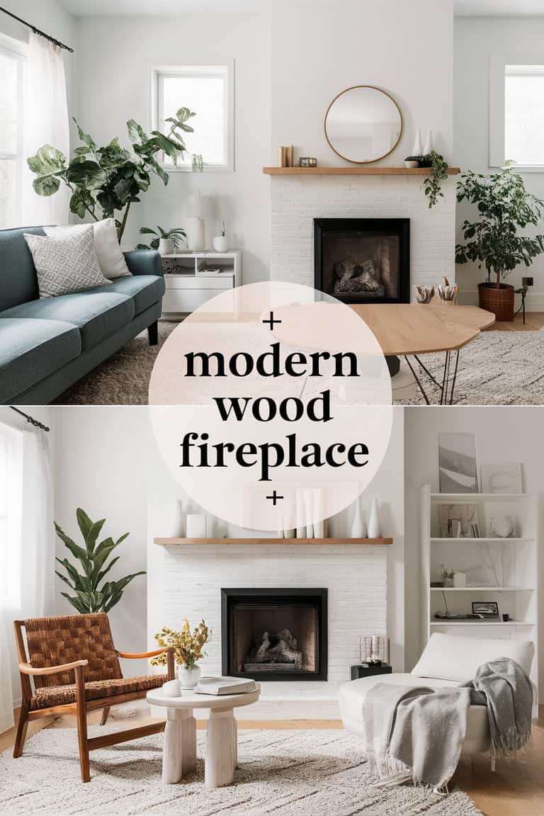 Ideas for a Modern Wood Living Room Fireplace to Transform Your Space ...