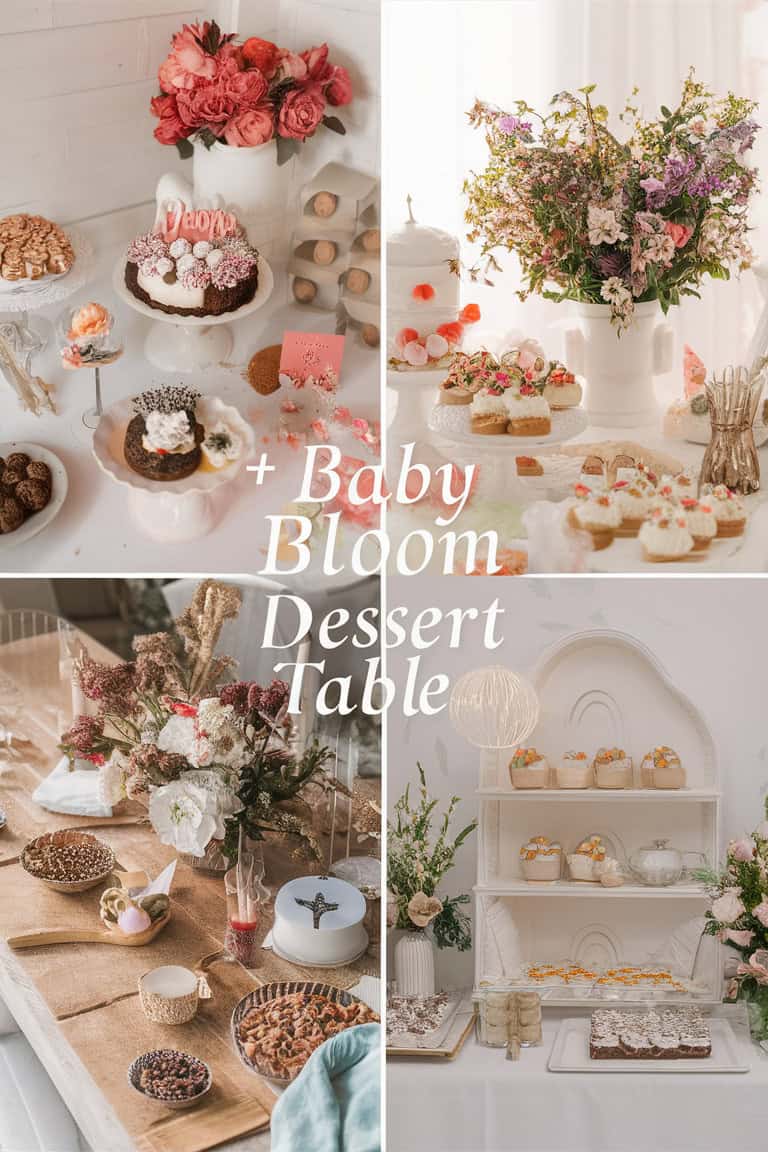 Baby in Bloom Dessert Table Ideas for a Whimsical Celebration - Fabricerie