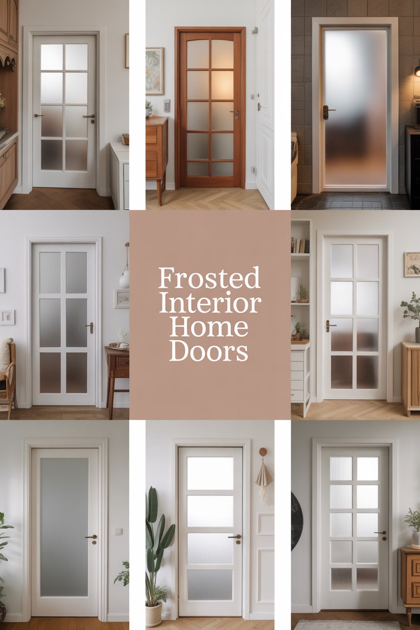 Amazing Frosted Interior Home Doors to Beautify Your Space - Fabricerie