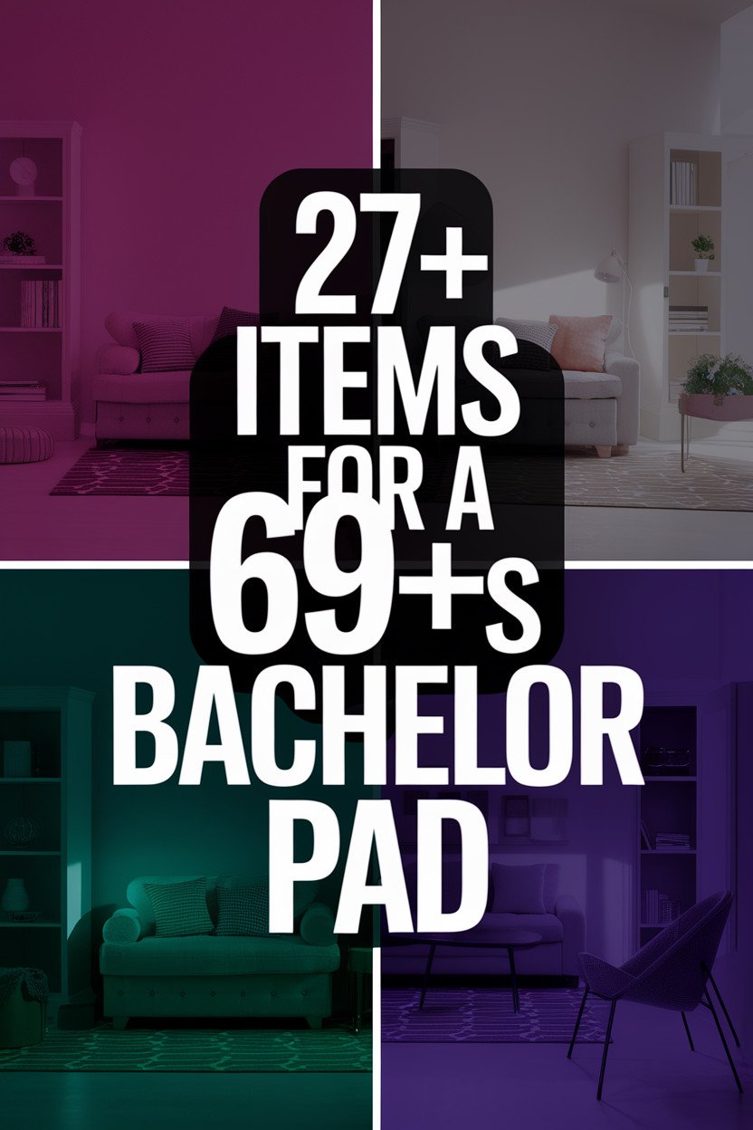 27+ Must-Have Items for a 69+s Bachelor Pad Decor - Fabricerie